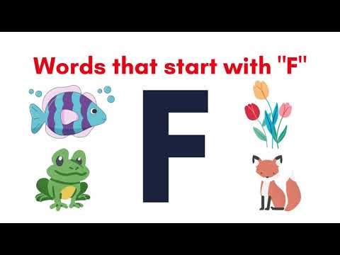Words That Start with F for Kids