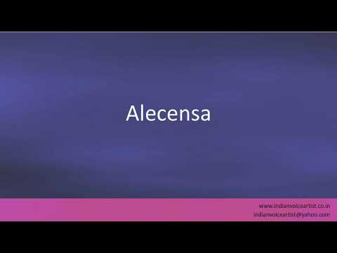 Pronunciation of the word(s) "Alecensa".