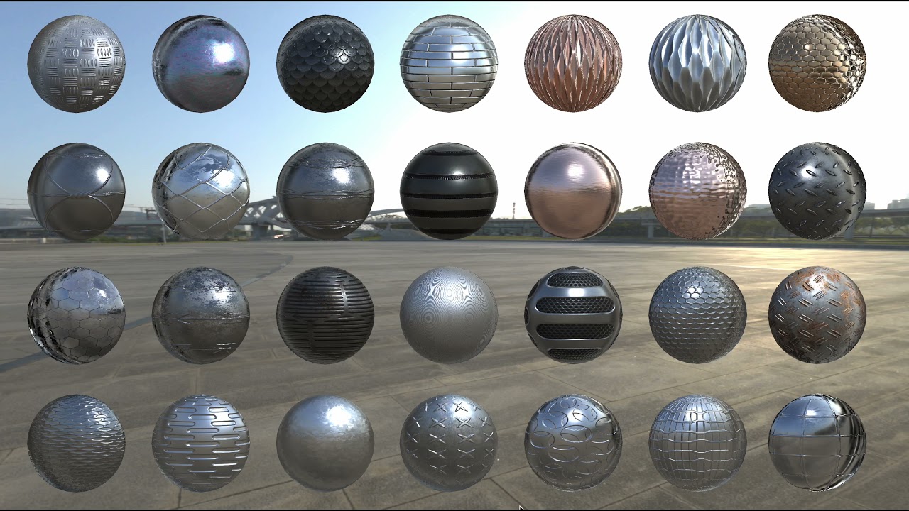 Metallic PBR Material Pack - Unity 3D