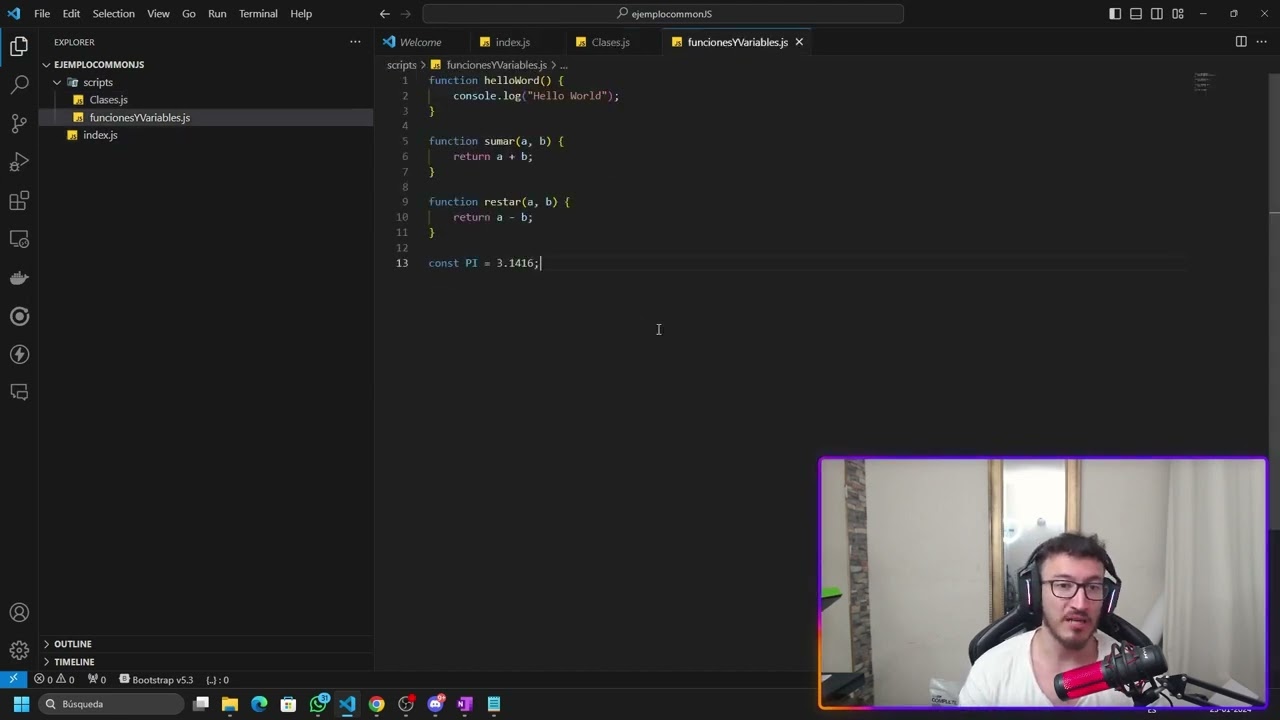 Como funciona CommonJS de require y module export en JavaScript