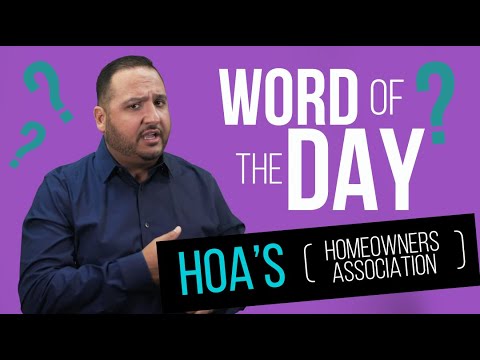 What is a HOA? ( Home Owners Association) | Real Estate Word of the Day
