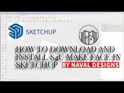 How to download and install s4u make face in sketchup file, 3d design Prakash 3D design & Graphics
