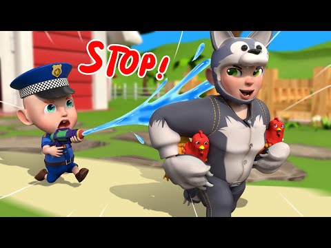 Catch The Thief | Policeman Officer Song | Job and Career | Rosoo Nursery Rhymes & Kids Songs