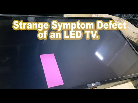 Strange Symptom Defect of an LED TV.