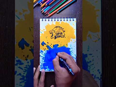 CSK vs MI logo drawing|| Ipl 2023 CSK vs MI #shorts #viral #viralshorts #ipl2023