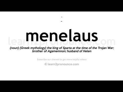 How to pronounce Menelaus | English pronunciation
