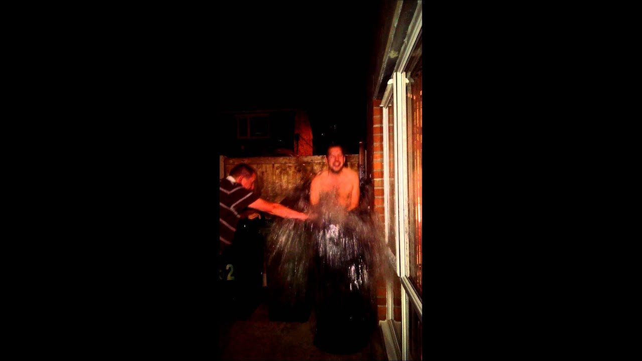 Ice bucket challenge. Butt challenge