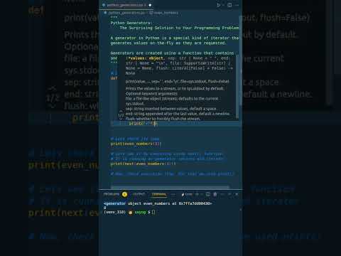 17- Python Generators: The Surprising Solution to Your Programming Problems