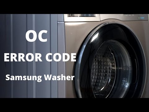 How to fix the OC Error code on Samsung Front Load Washing Machine