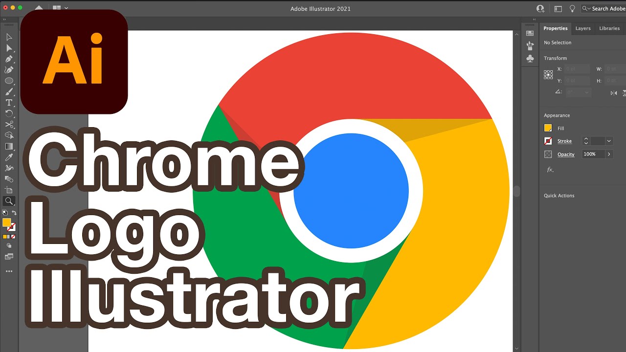 Adobe Illustrator Tutorial: Crafting the Google Chrome Logo Step-by-Step