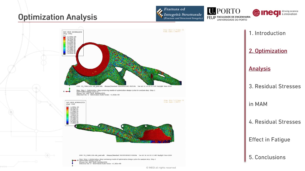 Fatigue behaviour of metallic components obtained by topology optimization for additive ...