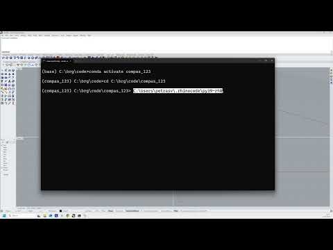 install python package from conda to rhino embedded python editor