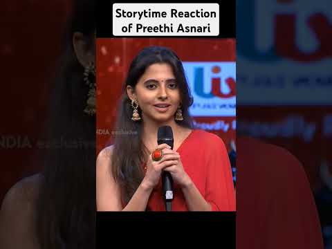 Reaction of Actress Preethi Asnari while Telling Hen Story #shorts