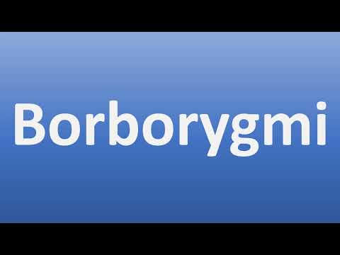 How to Pronounce Borborygmi