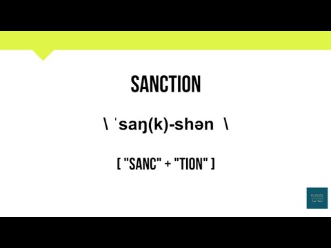How To Pronounce sanction | Meaning | Pronunciation