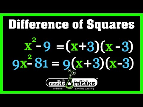 Difference Of Squares | Math Geeks And Science Freaks