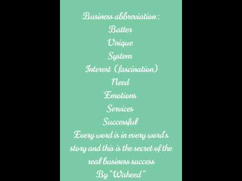 Business Abbreviation