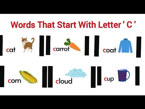 C Letter Words/ Words That Start With C In English Alphabets