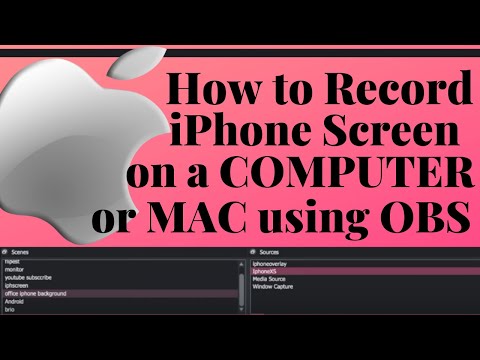 How to record Iphone screen on a computer or mac using OBS