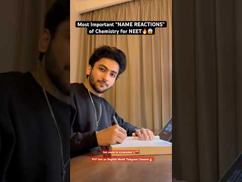 Most Important “NAME REACTIONS” of Chemistry for NEET🔥😱 #neet2025 #neet #neetexam #neetmotivation