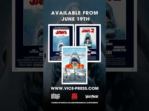 Jaws 50th Anniversary Collection - Movie Posters & Multi-Layer Acrylic