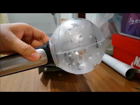 BTS Official Lightstick Army Bomb Version 2 Unboxing