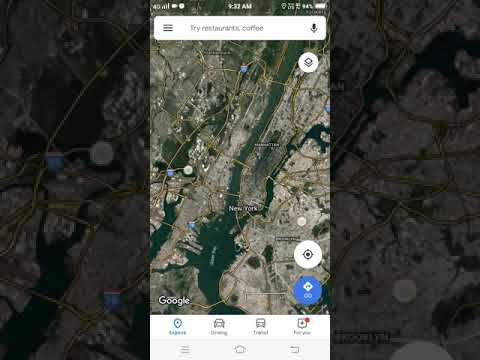 The Central Park. New York,on google maps