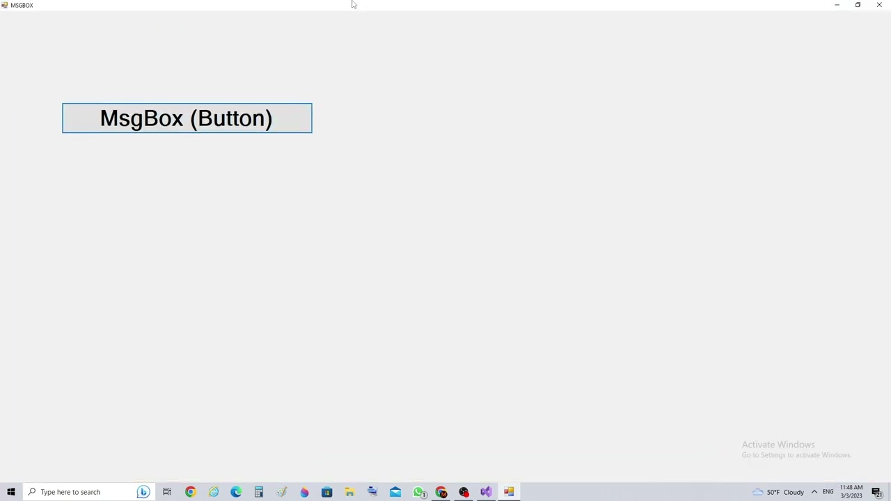 How to create Message Box in VB.NET (In MenuStrip and Button)
