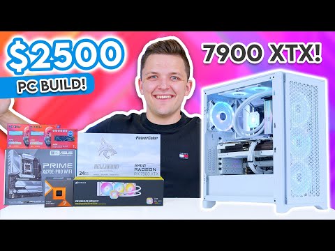 Insane $2500 Gaming PC Build 2023! [RX 7900 XTX & Ryzen 7800X3D w/ Benchmarks]