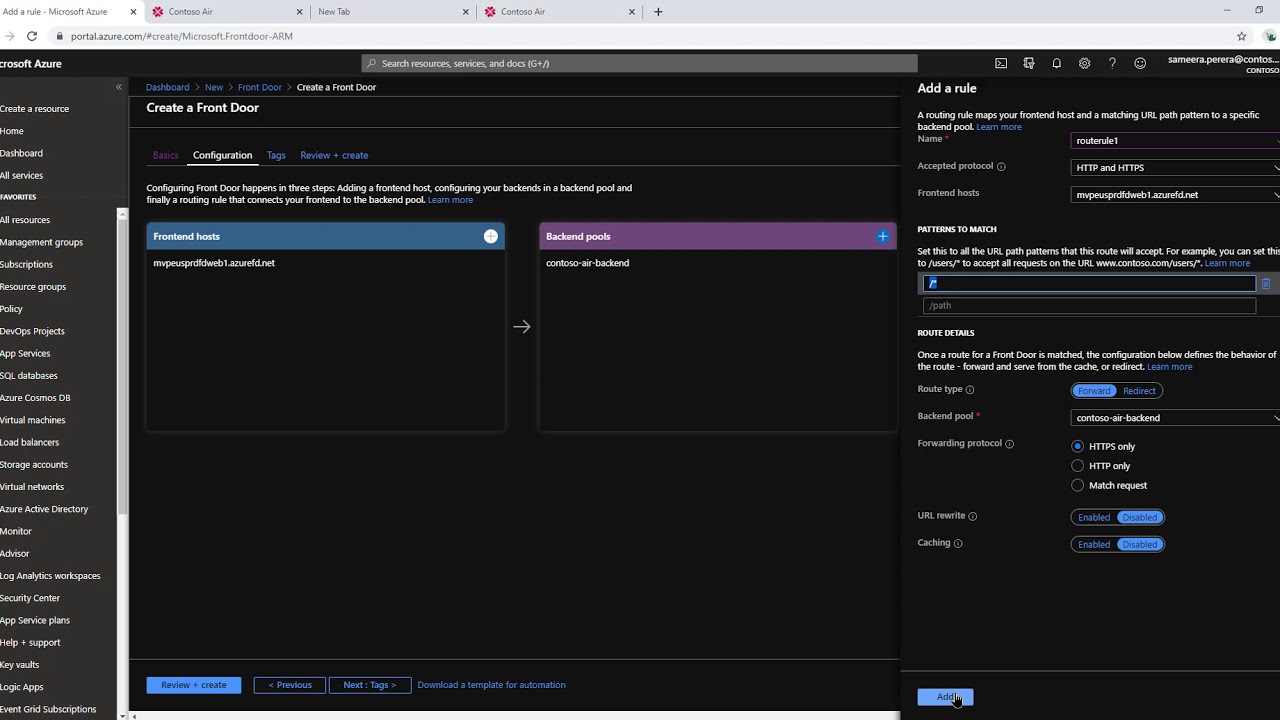 Azure Front Door Setup