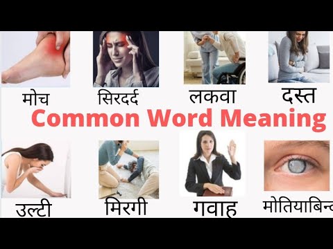 General Dictionary English To Hindi Word Meaning।Common English Words With Hindi Meaning।