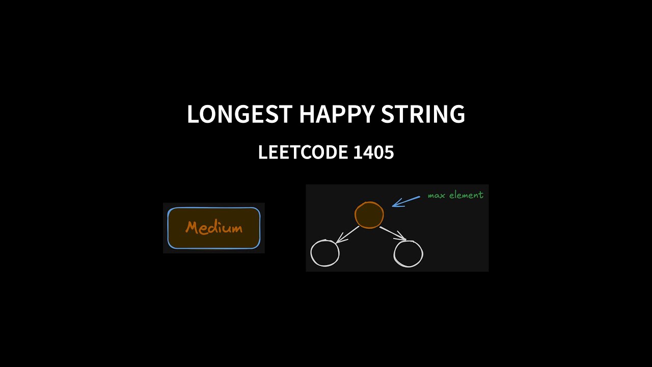 Longest Happy String - Leetcode 1405 - Java