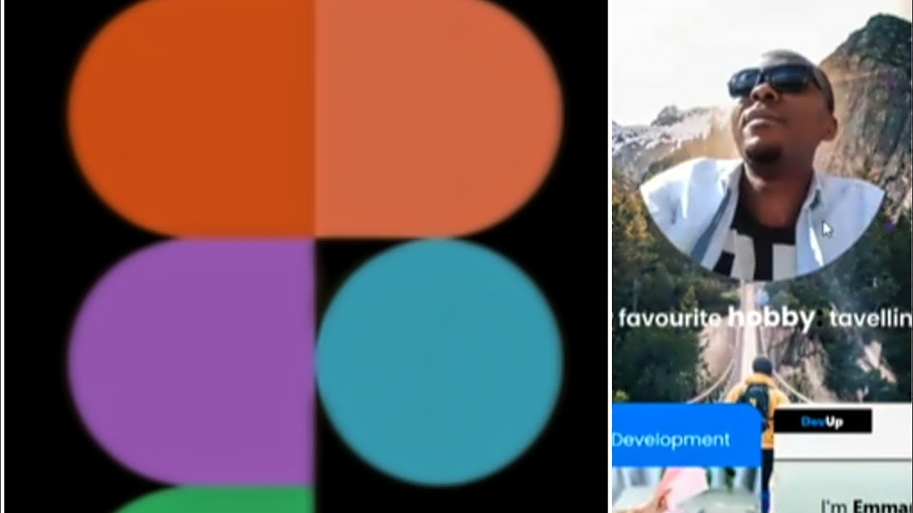 Simple Portfolio Website Design. Mobile UI with Figma