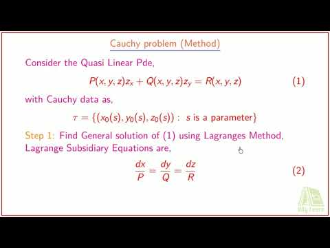 Cauchy Problem for First Order PDEs Video Lecture - Mathematics for IIT JAM, GATE, CSIR NET, UGC NET