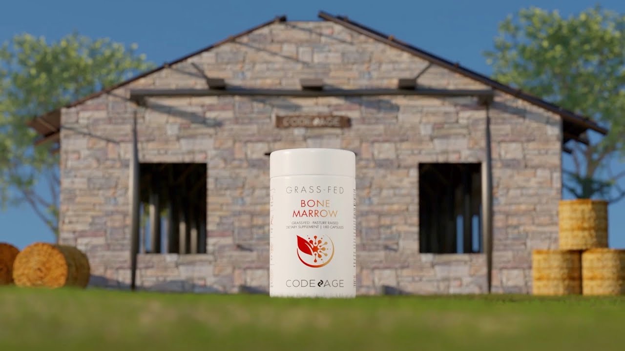 Grass-Fed Bone Marrow Pasture-Raised Beef Supplement Bone Matrix Cartilage Bovine Vitamins - Codeage