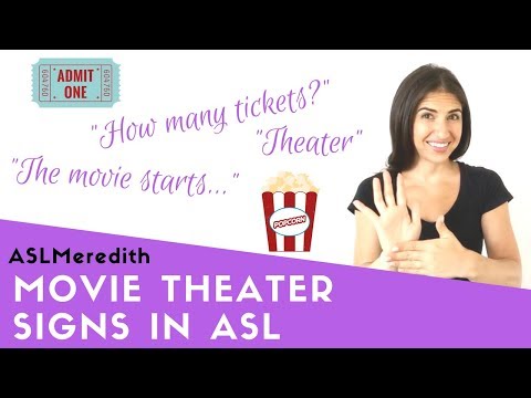 Movie Theater Signs for Beginners in American Sign Language