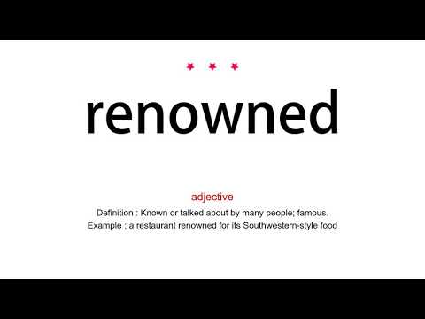 How to pronounce renowned - Vocab Today