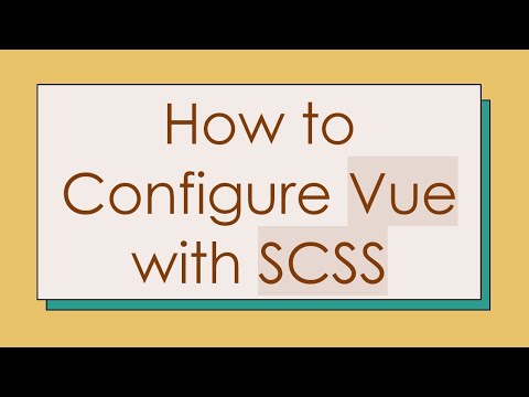How to Configure Vue with SCSS