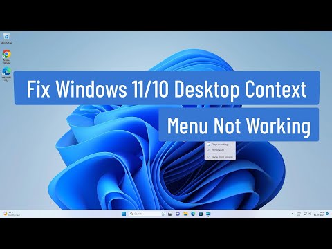 Fix Windows 11 / 10 Desktop Context Menu Not Working | Fix Right Click Not Working In Windows 11