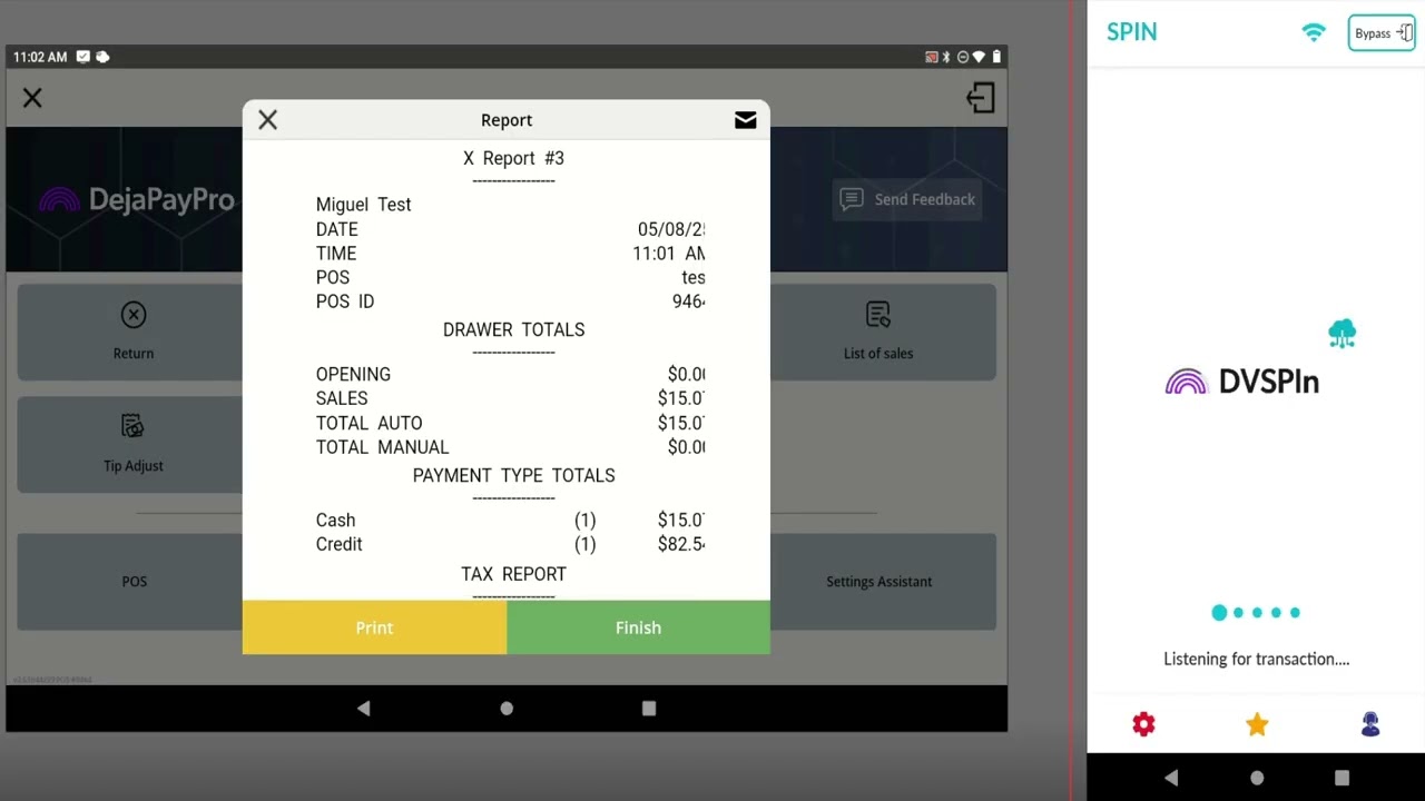 How to Get X Report (Landscape)