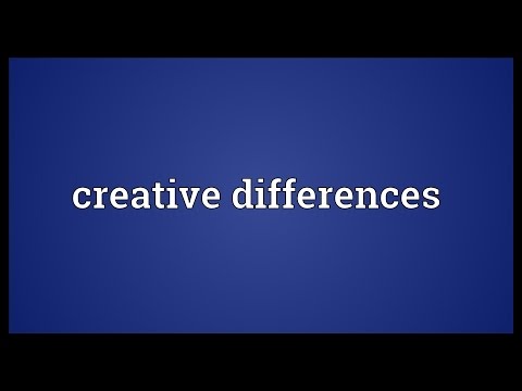 Creative differences Meaning