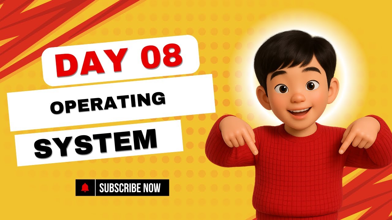 Operating System Full Course 🔥 Day 8 | OS Basics to Advanced for Beginners (2025 Edition)