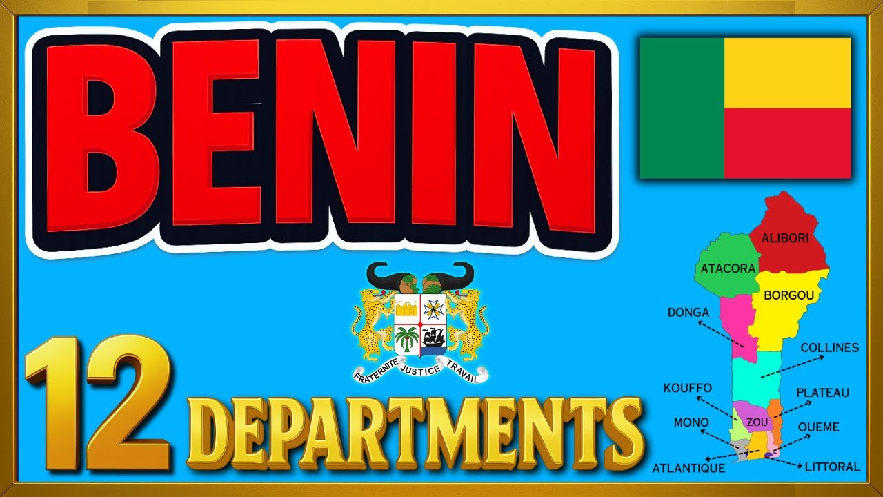 Benin Map Explained 🇧🇯 | 12 Departments of Benin