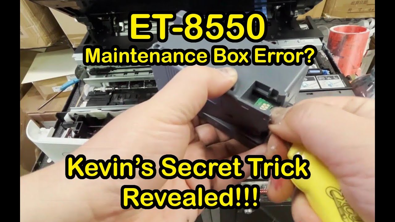 Mad about the ET-8550 Maintenance Box Error? Permanently Disable it Now!