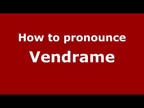 How to pronounce Vendrame (Italian/Italy) - PronounceNames.com