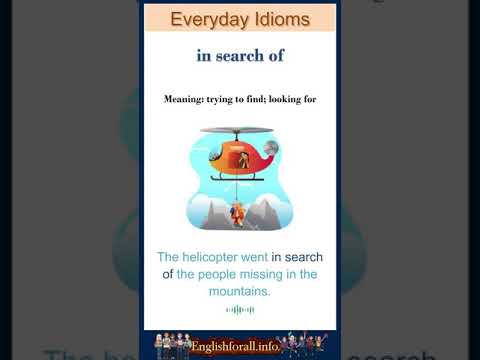 In search of meaning | in search of sentences | Common English Idioms #shorts
