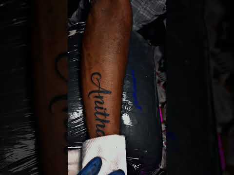 Anitha name tatoo #luckysingh