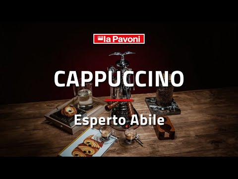 LA PAVONI - How to make a Cappuccino with Esperto Abile Lever machine LPLESA01