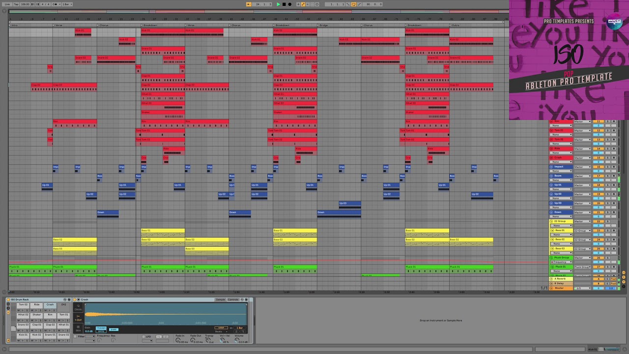 ISO Ableton Pro Template #abletontemplate #AbletonLive #ableton