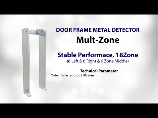 Metal Detector - Multi Zone Door Frame Metal Detector With Cctv And ...
